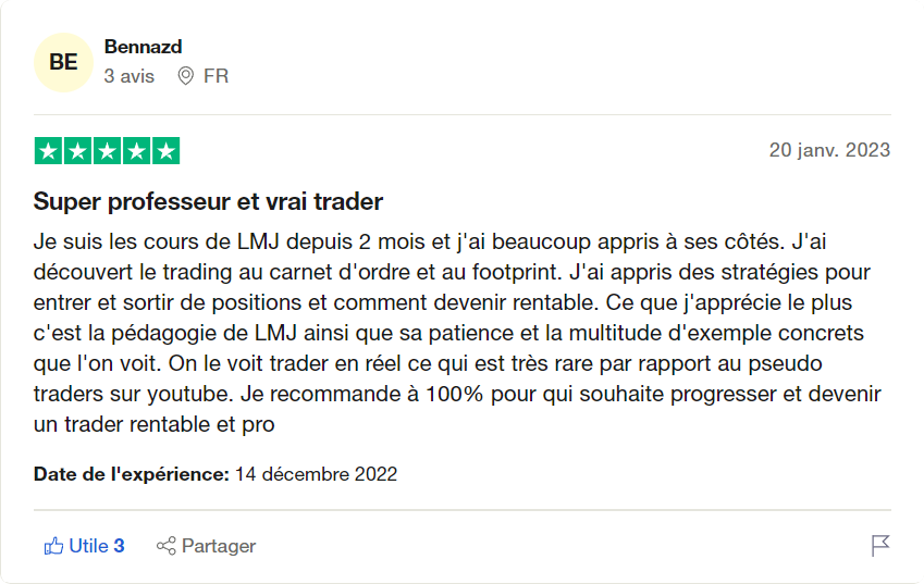 Page d'Accueil de LMJ Trading